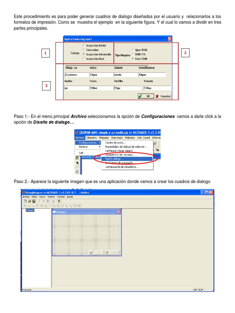 Cuadros de Dialogo | PDF | Ventana (informática) | Software