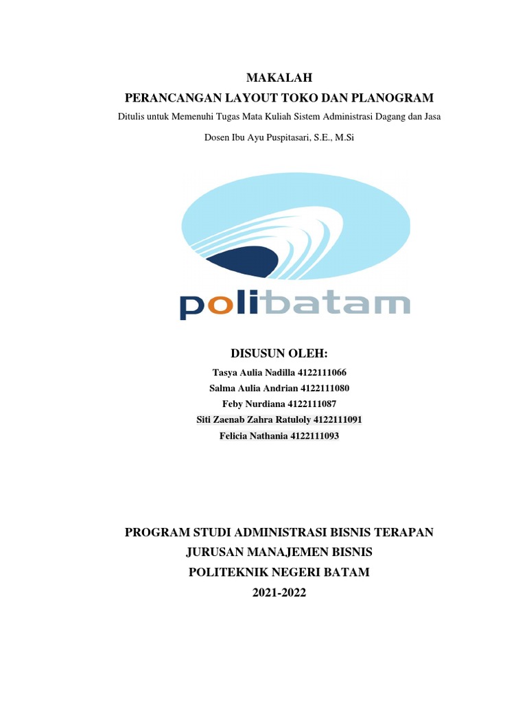 Makalah Perancangan Layout Bab 1 - 2 - Tugas Kelompok Pertemuan 6 | PDF