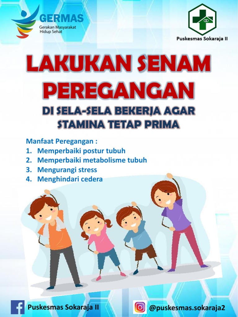 Poster Senam Peregangan Puskesmas Sokaraja II | PDF