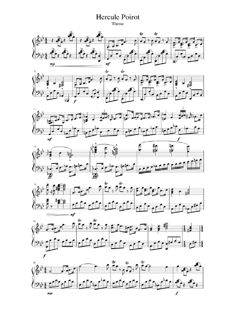 Christopher Gunning - Hercule Poirot | PDF