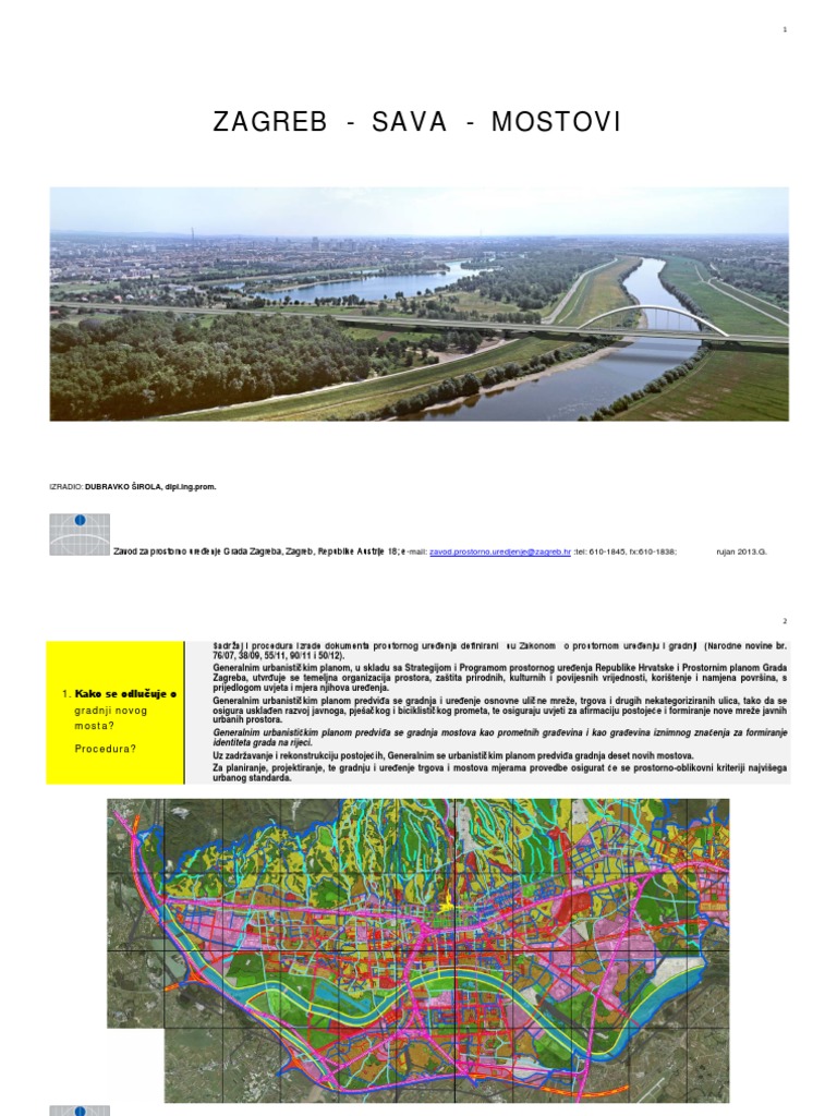 Zagrebački Mostovi Prezentacija | PDF