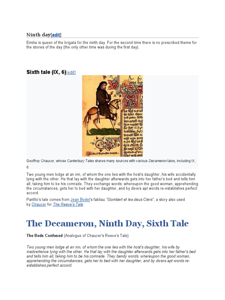 DEKAMERON Deveti Dan Šesta Priča | PDF | The Decameron