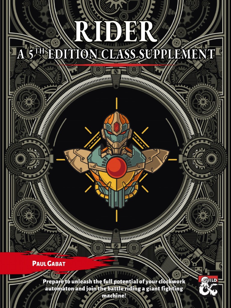 902917-Rider Class - 5e Supplement v1.1 | PDF