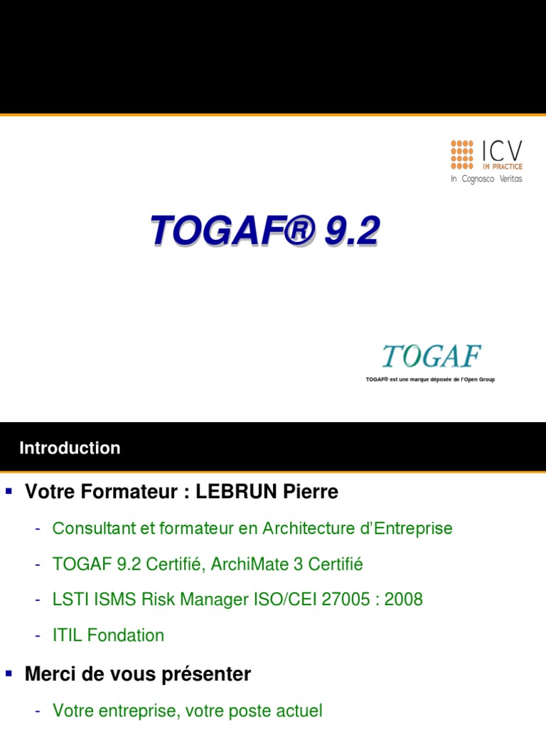 Togaf 9.2 Core Combined Fra | PDF | Business | Architecture de logiciel