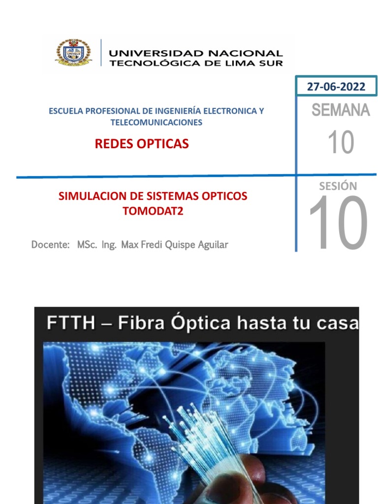 Sesion 13.1 Redes Opticas | PDF