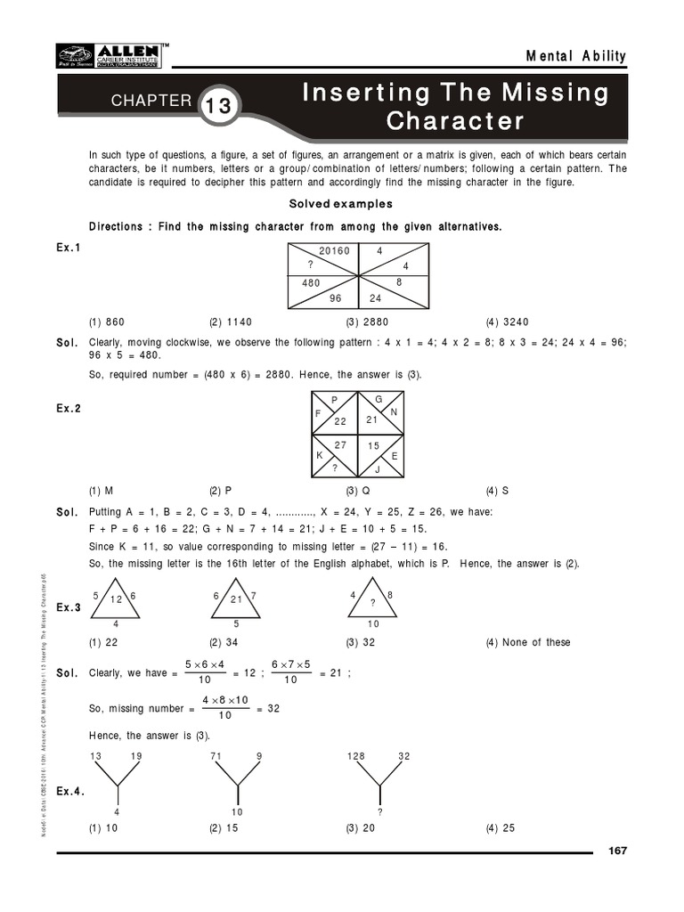 13 Inserting the Missing Character | PDF 13 Inserting the Missing Character | PDF