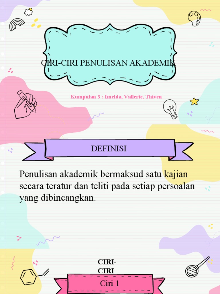 Ciri2 Penulisan Akademik | PDF