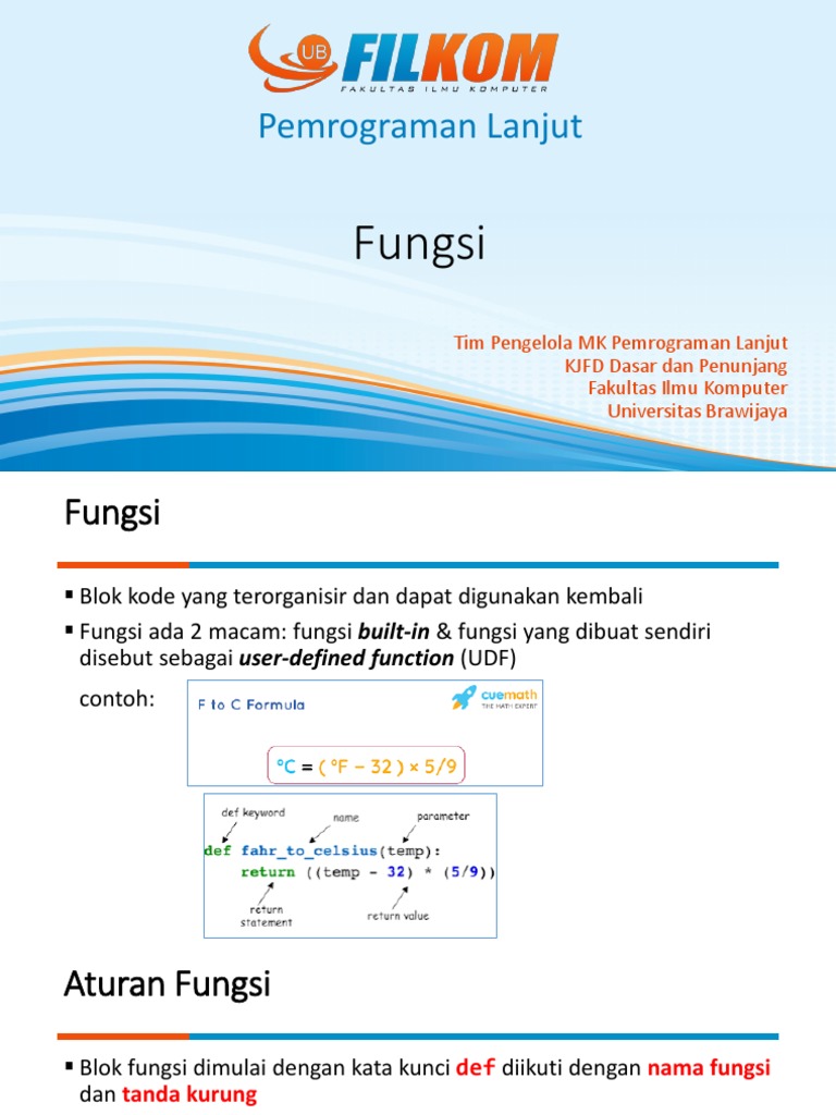 06 Fungsi PL | PDF