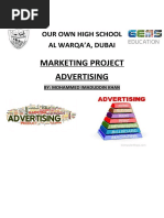 MARKETING PROJECT Class 11 | PDF