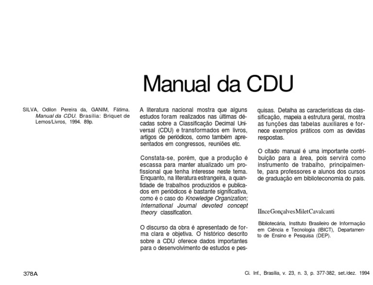 Manual Da CDU | PDF