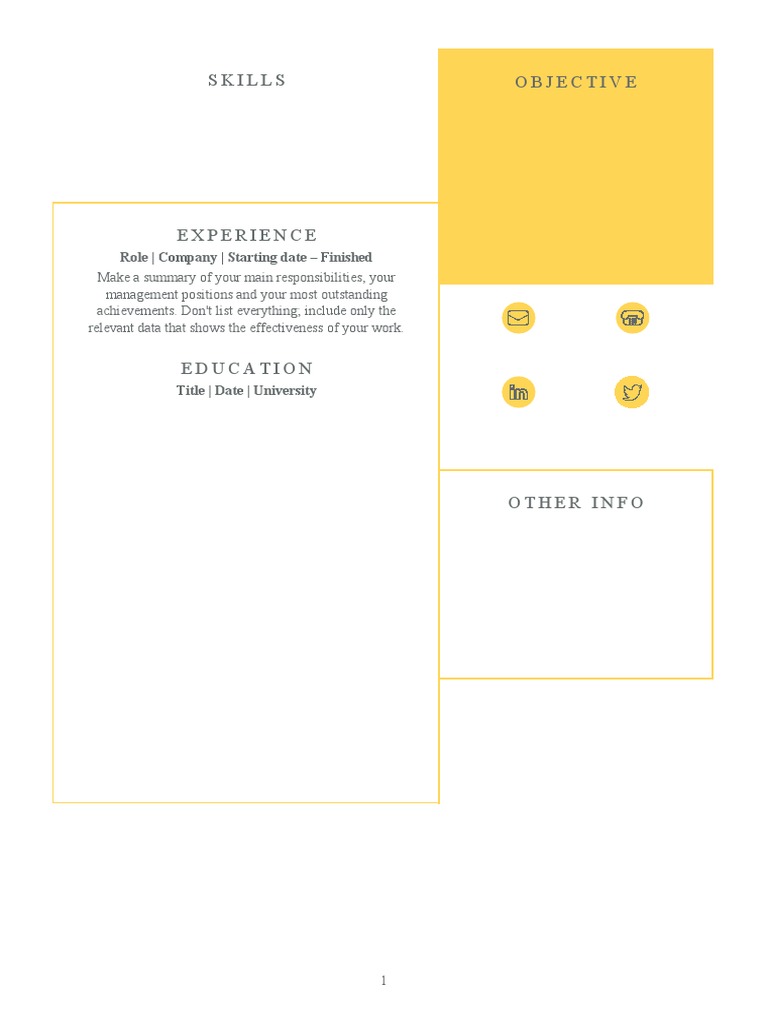 Resume Structure and Tips | PDF