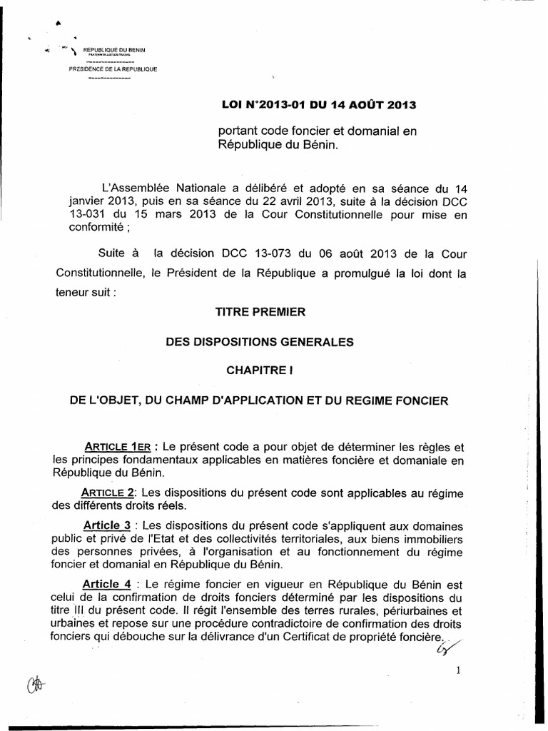 Code foncier et domanial.pdf.pdf | PDF
