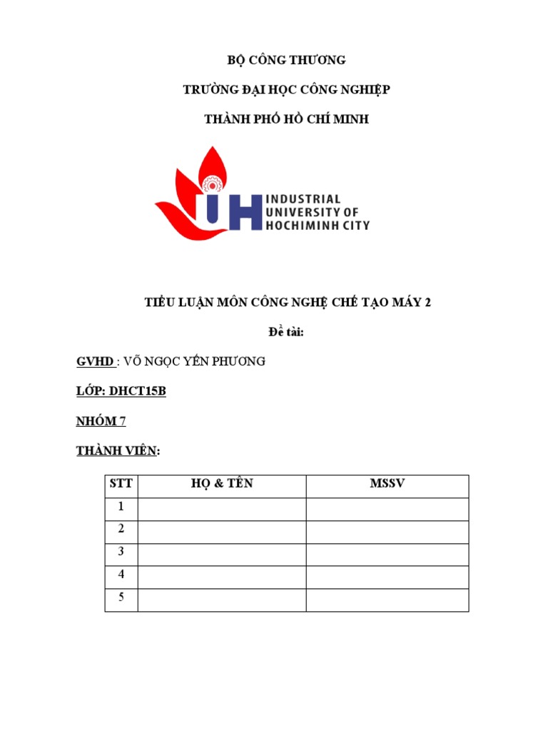 Báo Cáo CNCTM 2 | PDF