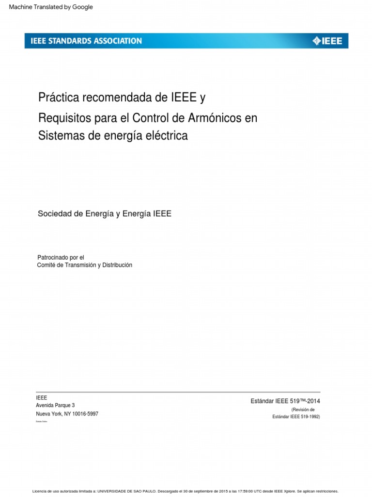 Iee STD 519-2014 - Español | PDF