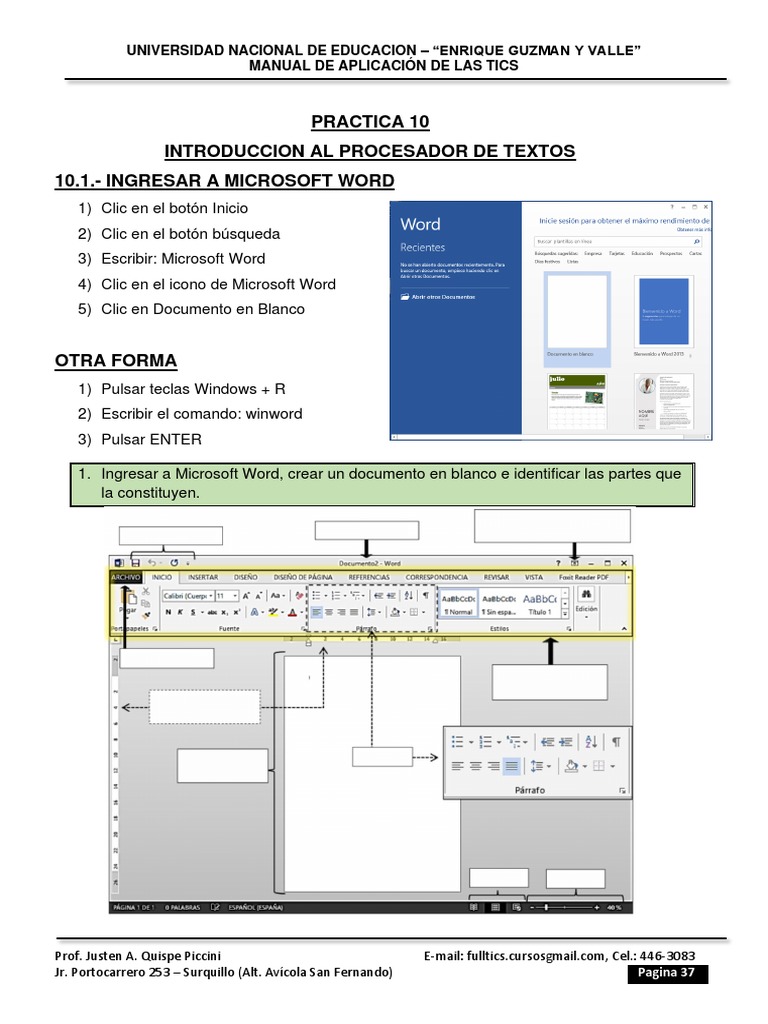 Practicas de Word | PDF | Artes del Lenguaje y Comunicación | Estudios ...