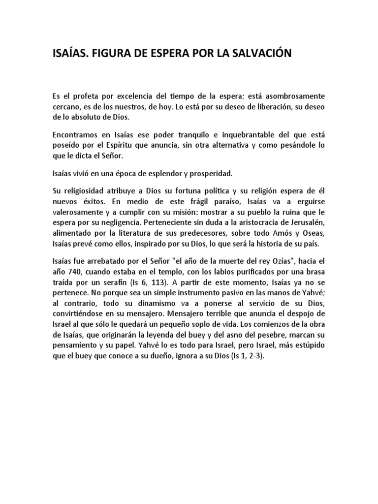 Isaías Pdf Isaias Creencia Religiosa Y Doctrina