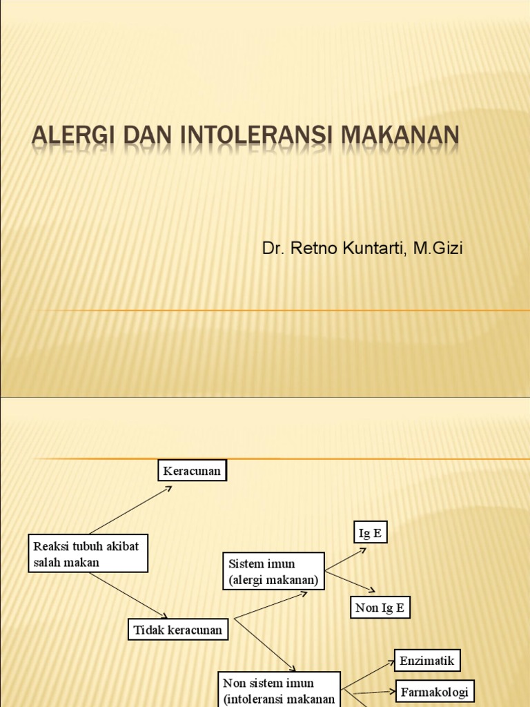Alergi Intoleransi Makanan | PDF