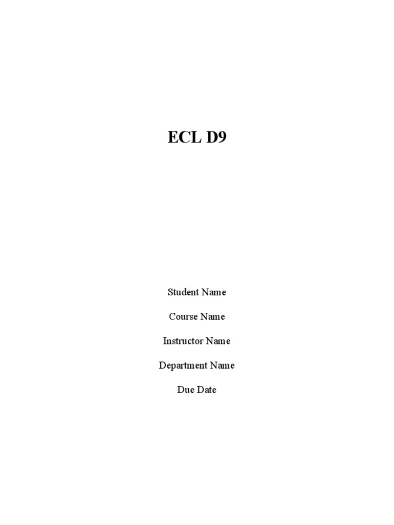 Ecl D9 | PDF