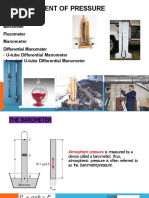 Manometers Practice Problem - Continue - Solutions | PDF | Pressure Measurement | Pressure
