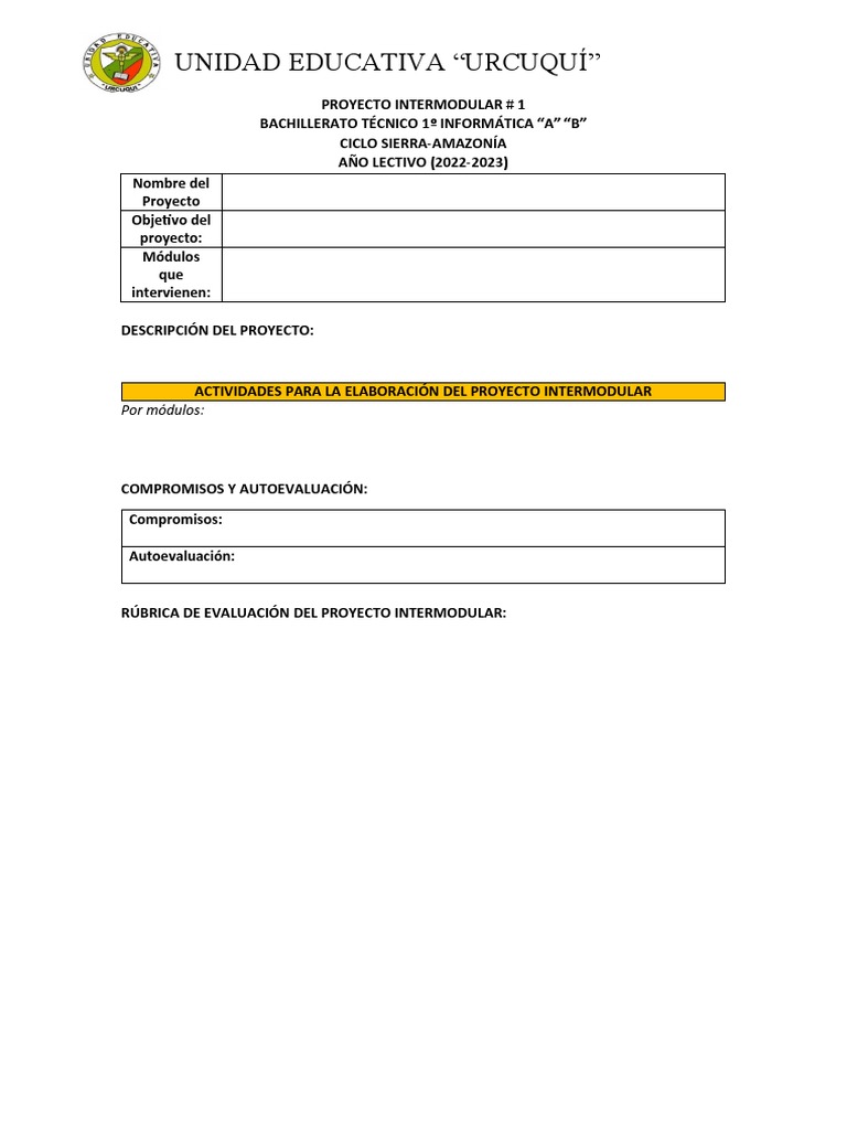 Formato Proy Intermodular | PDF