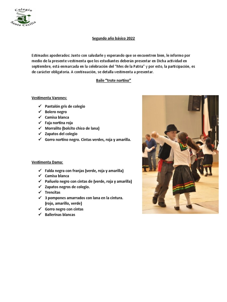 Vestimenta Trote Tarapaqueño | PDF
