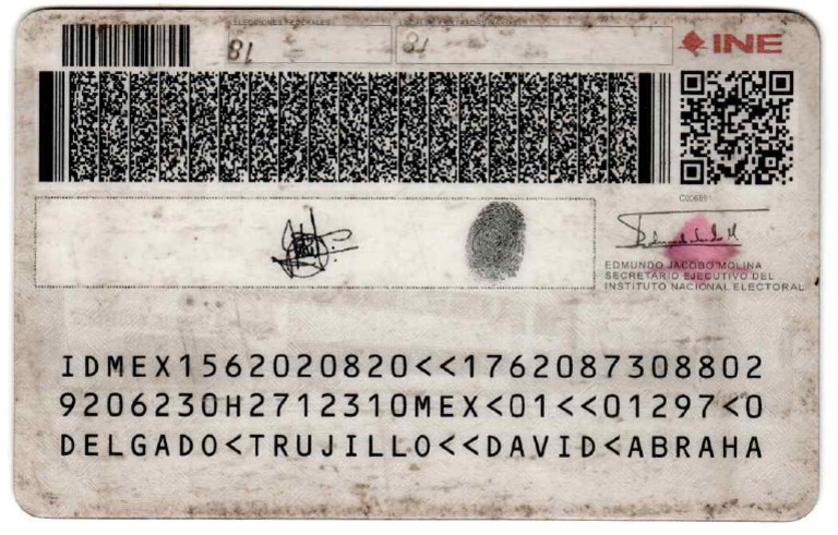 Credencial de Elector Reverso | PDF