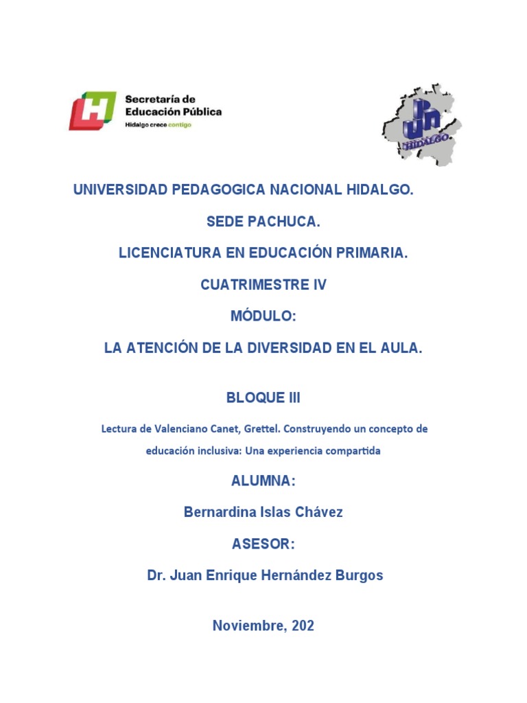 Bloque 3 - Act. LL - Bernardina Islas Chávez | PDF