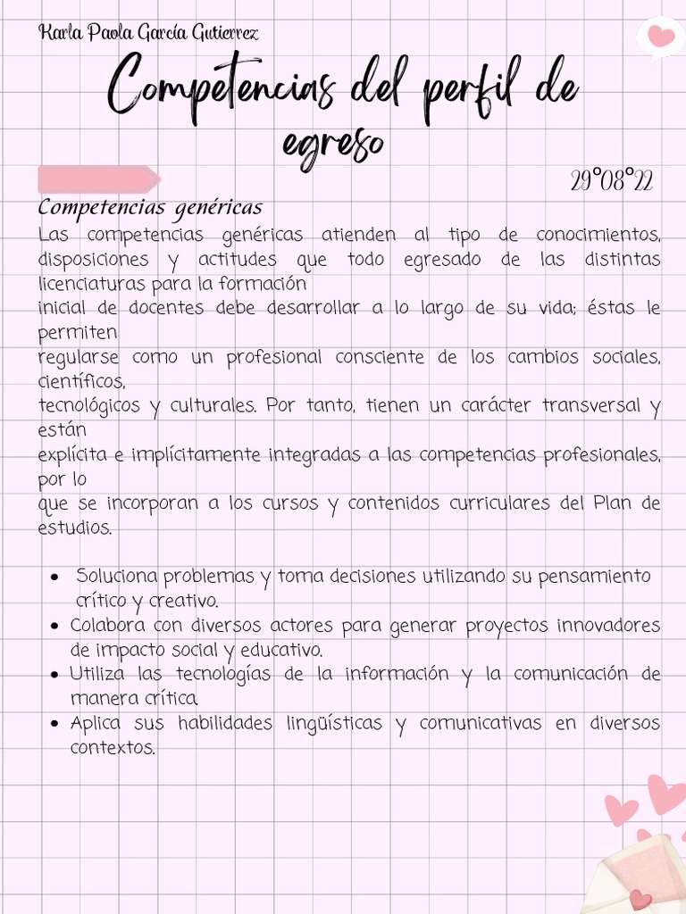 Competencias de Perfil de Egreso | PDF | Aprendizaje | Plan de estudios
