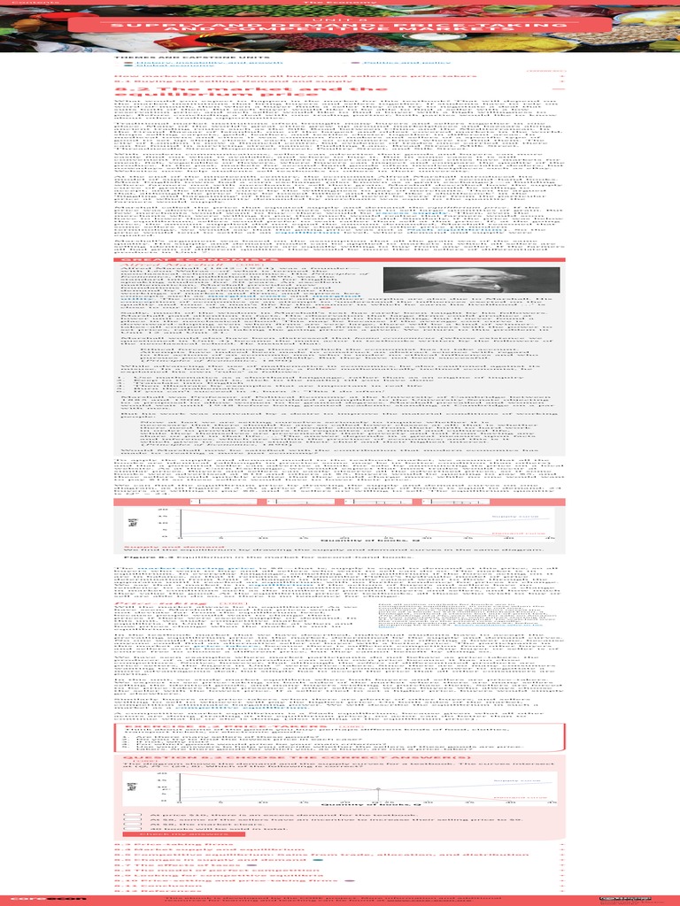 Unit 8 Supply and Demand Price-Taking and Compet | PDF