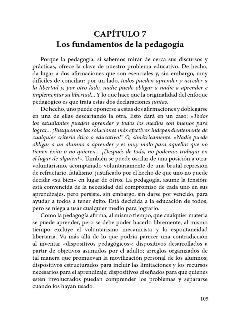 PhilippeMeirieu. - PEDAGOGIA. - EL - DEBER - DE - RESISTIR Cap 7 y 8 | PDF | Aprendizaje ...
