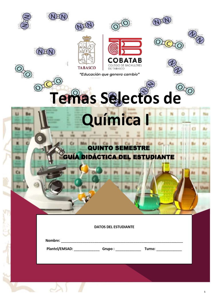 Quinto Semestre. - Guía Didáctica Del Estudiante. - Tópicos Selectos de ...