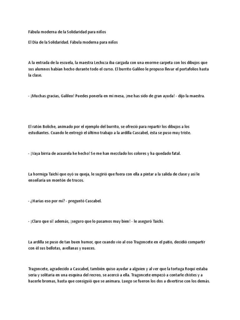 Cuento Que No Se Queria Escribir | PDF | Cuentos