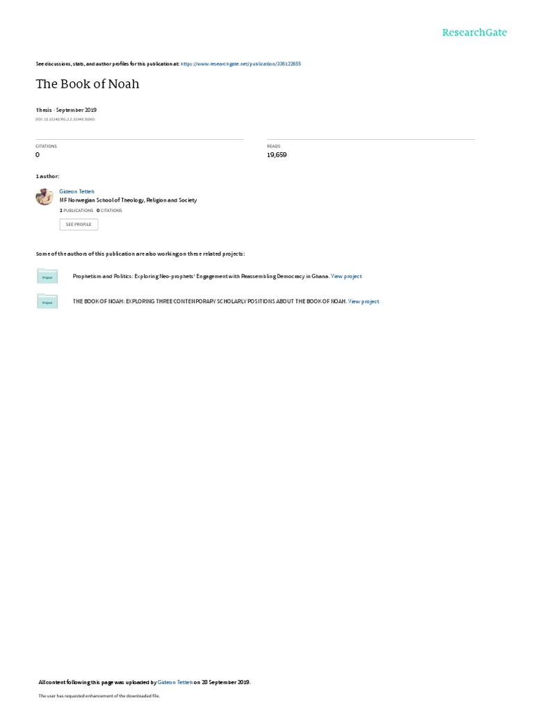 The Book of Noah | PDF