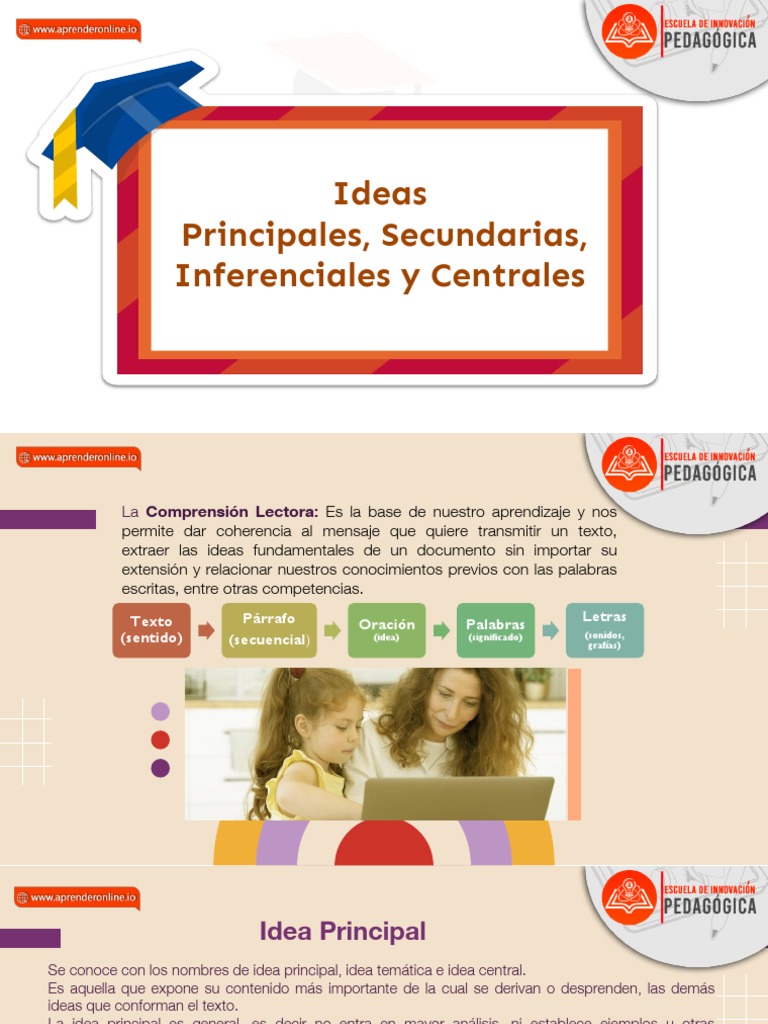 Verbal - Tema 3 - Idea Principal, Secundaria, Centrales e Inferenciales ...