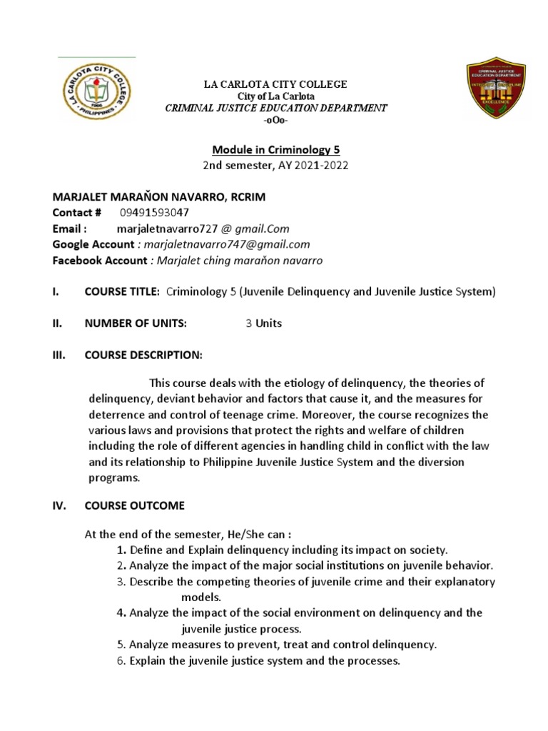 CRim 5 MODULE Navarro | PDF