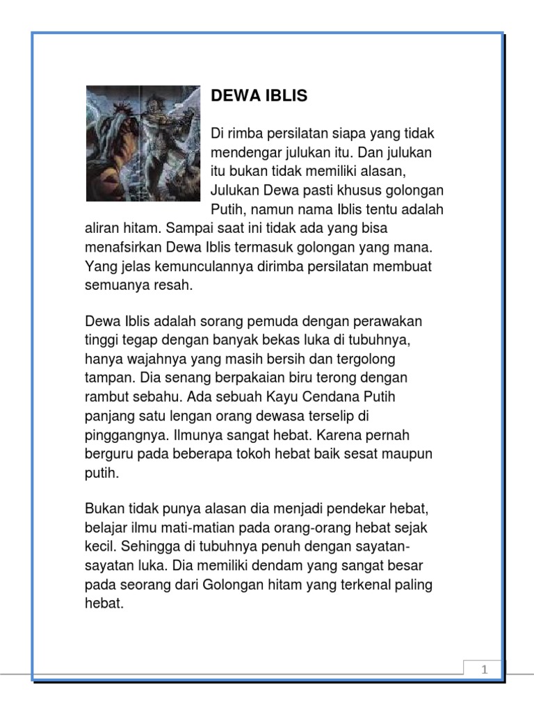Dewa Iblis | PDF
