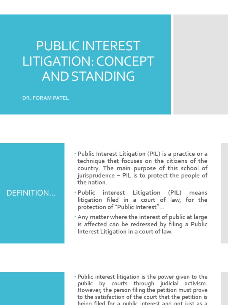 An Overview of the Concept, Evolution and Importance of Public Interest ...