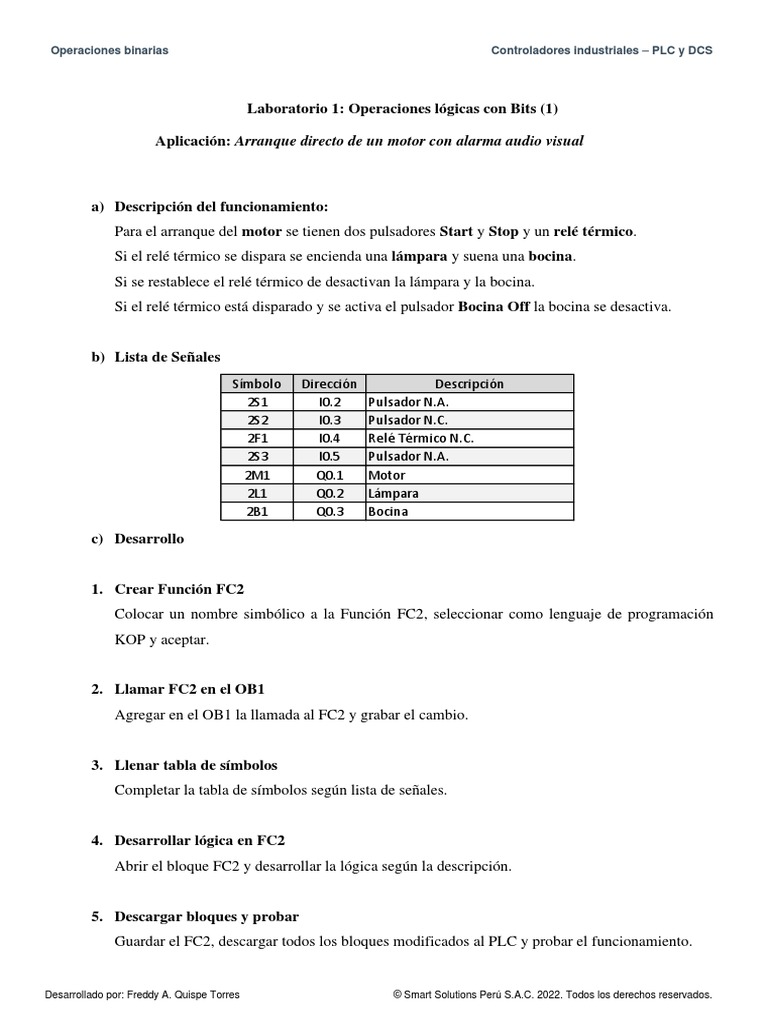 Laboratorio 1 - Operaciones Logicas | PDF