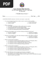 Scientific Method Test: Multiple Choice | PDF | Experiment | Scientific ...