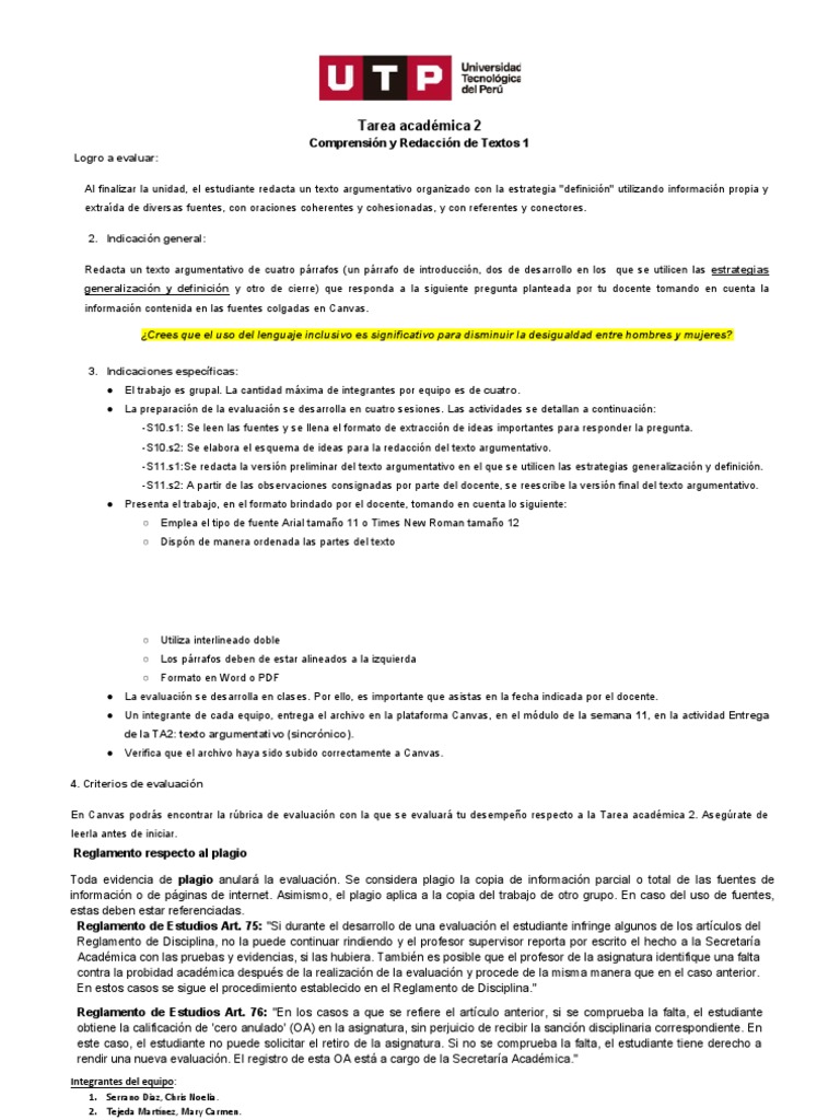 E 15 - 8622 GC - N01I - TA2Consigna - 22C1M | PDF | Información | Sexismo