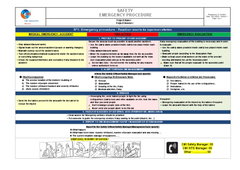 Emergency Safety Procedures Guide | PDF