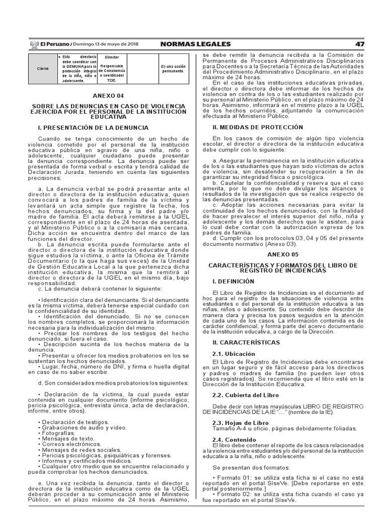 Libro Incidencias | PDF | Violencia