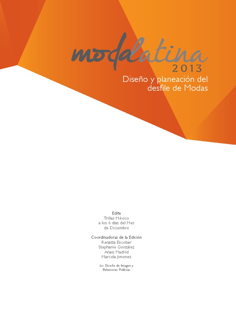 Diseño y Planeación Del Desfile de Modas | PDF | Diseño | Planificación