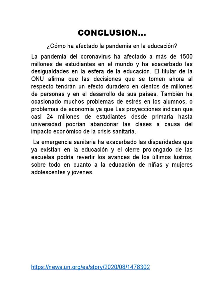Conclusion Del Proyecto Transversal | PDF