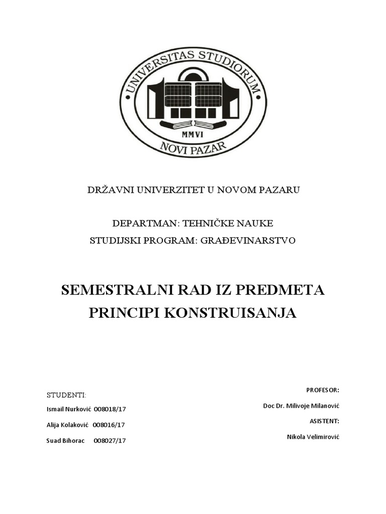 Proracun Zgrade | PDF