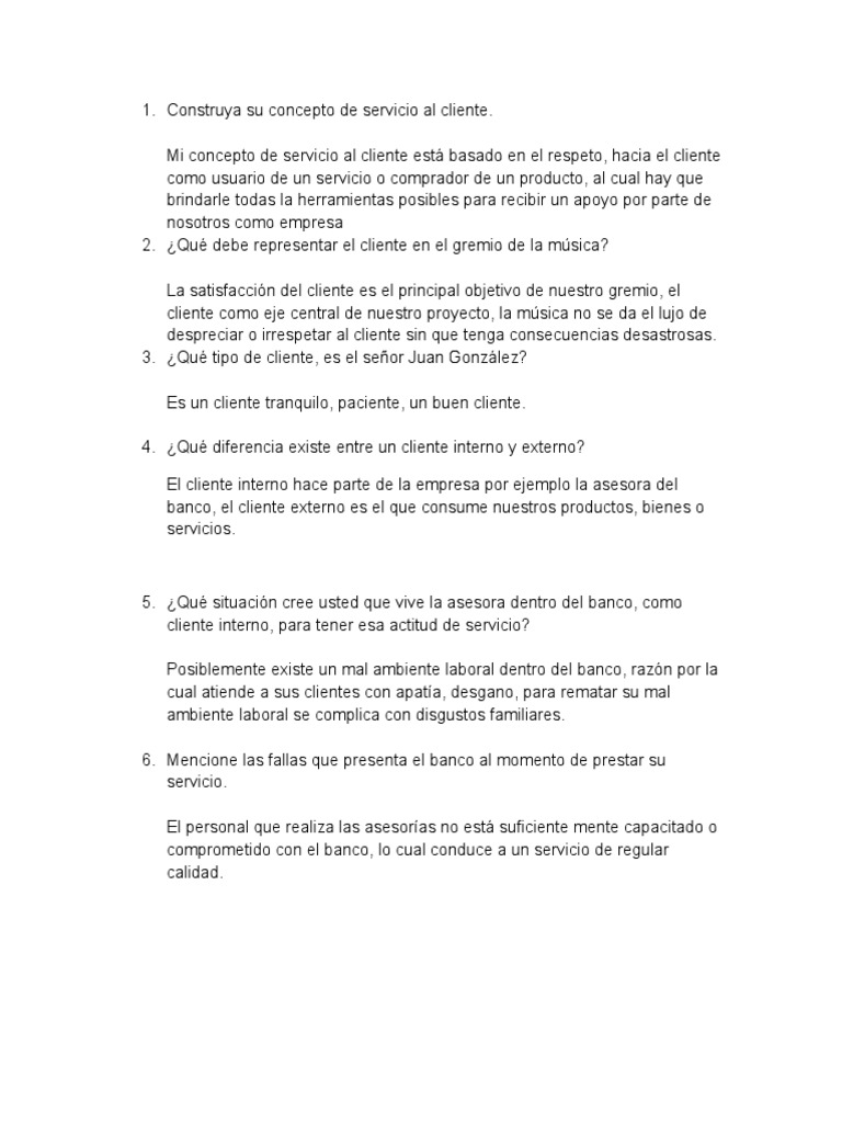 Construya Su Concepto de Servicio Al Cliente | PDF | Crecimiento ...