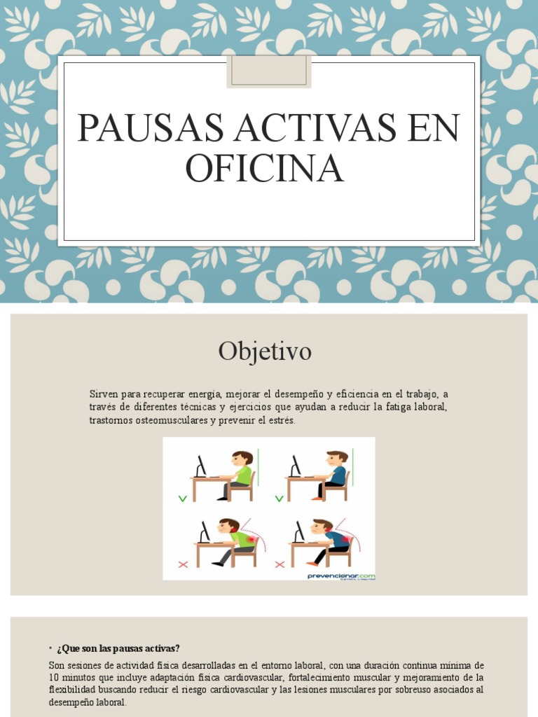 Pausas Activas en Oficina | PDF