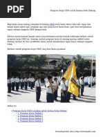 Tabel Program Kerja Osis | PDF