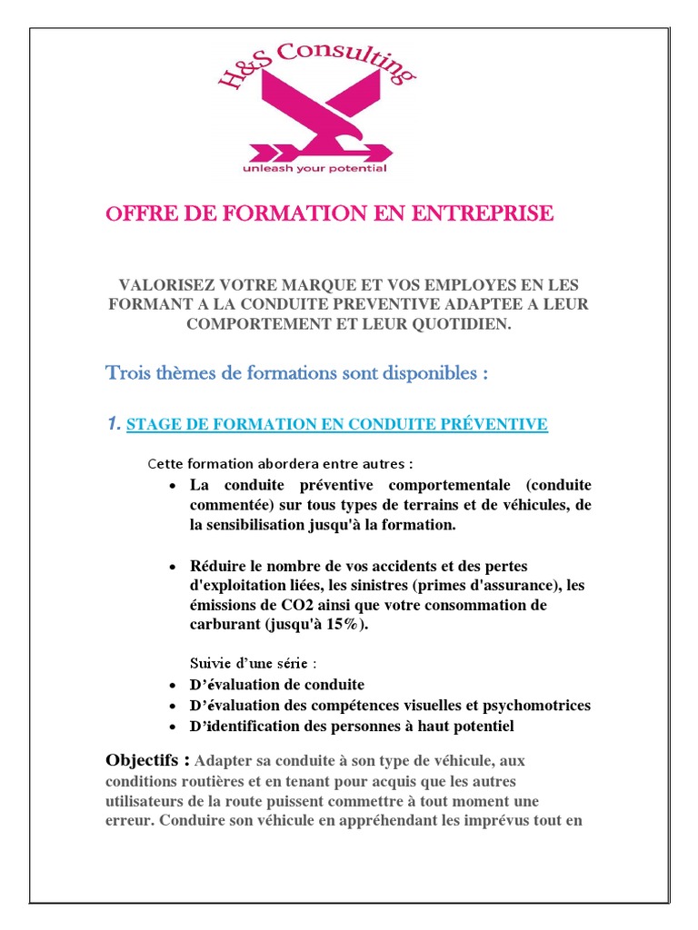 Offre de Formation en Entreprise | PDF