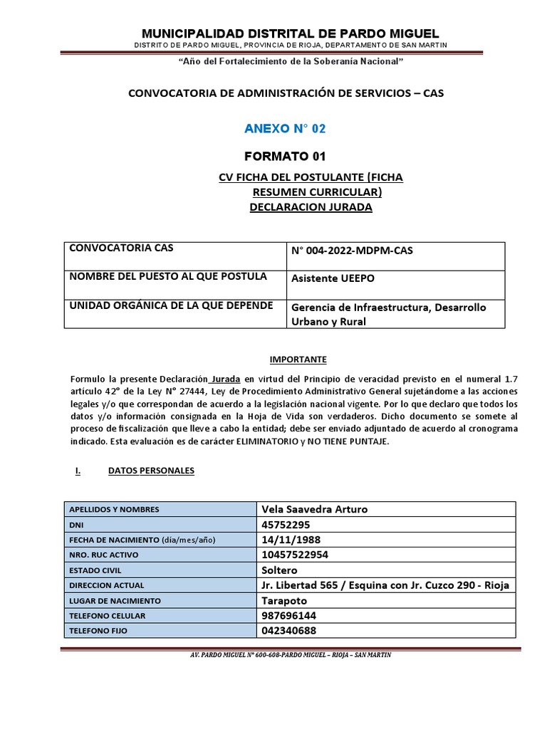 Anexo 02 Cas 004 | PDF